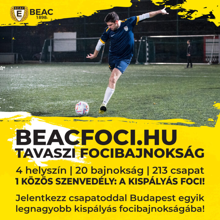 Pluhár Liga 2023 tavasz – kispályás focibajnokság Újbudán – BEAC Foci